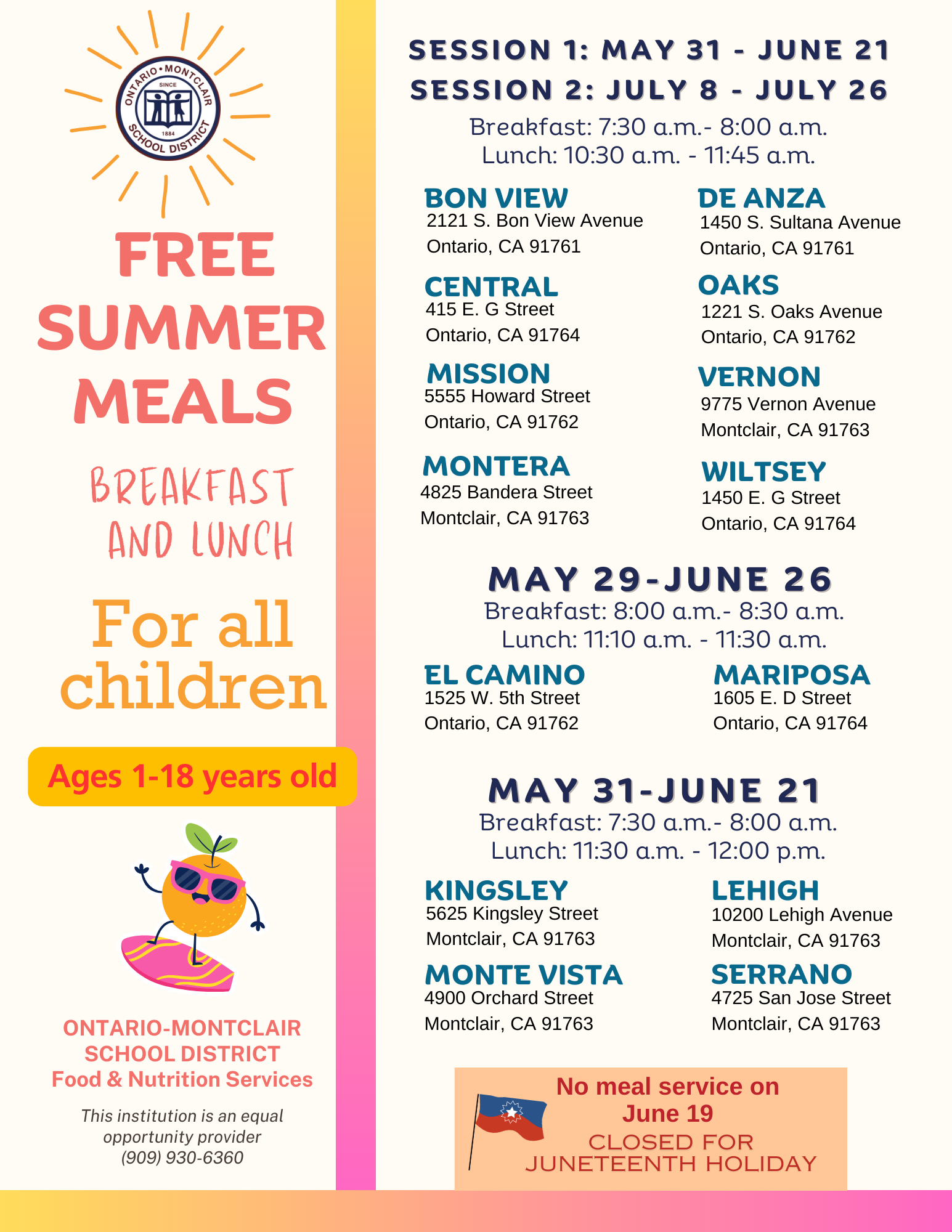 Food & Nutrition / Welcome